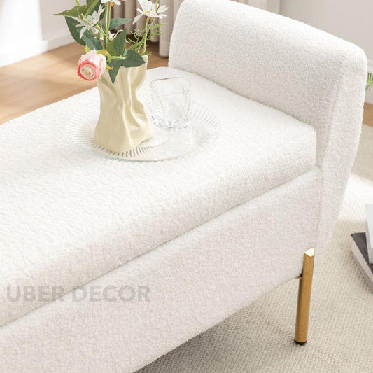 Avelyn Modern European-Inspired Flip Top Storage Bench – Minimalist En ...