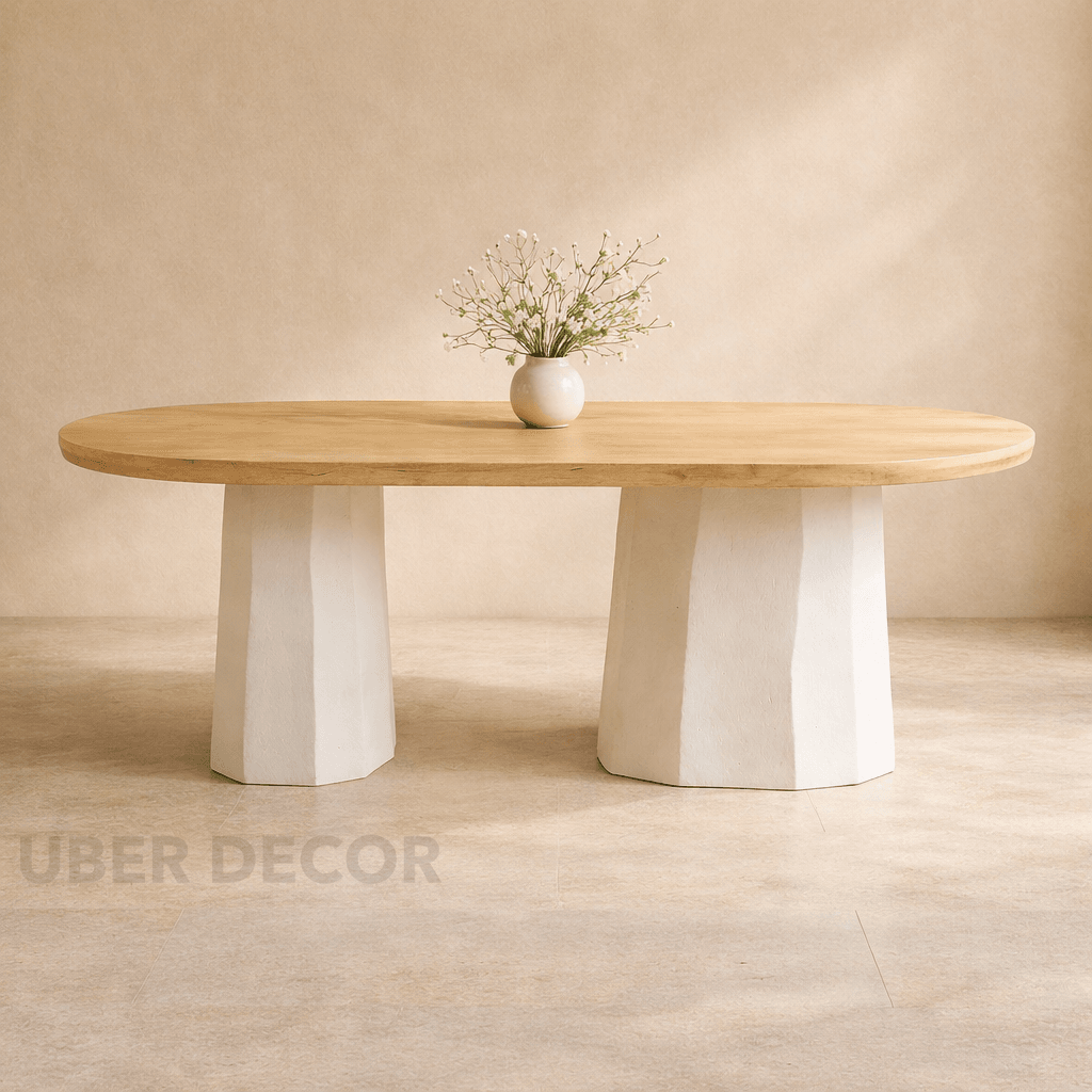 Arluna Oval Dining Table Scandinavian Japandi Mid Century Modern Design ...