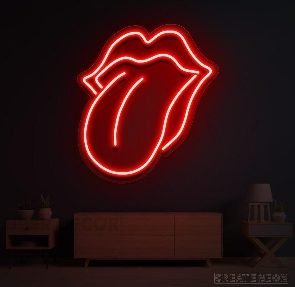Tongue Out Neon Sign – Uber Decor